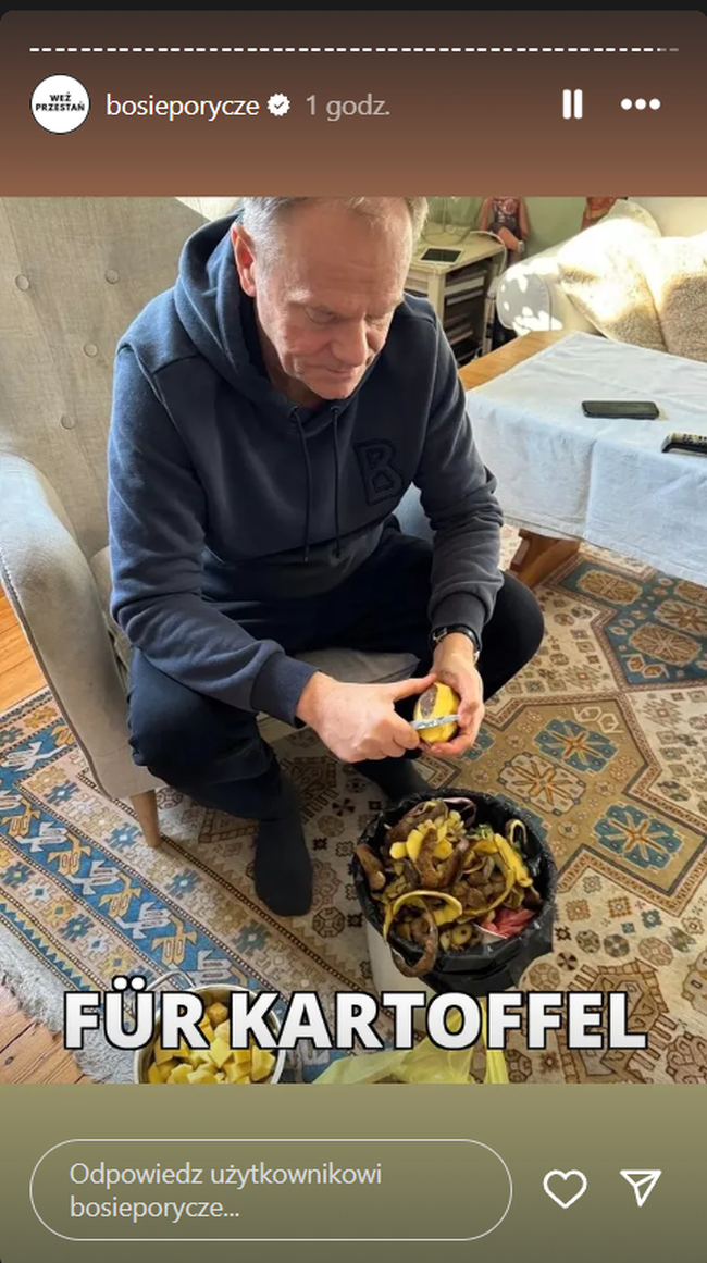 Domowy Donek obiera ziemniaki. Sieć zalały memy. Jest też zabawna ...