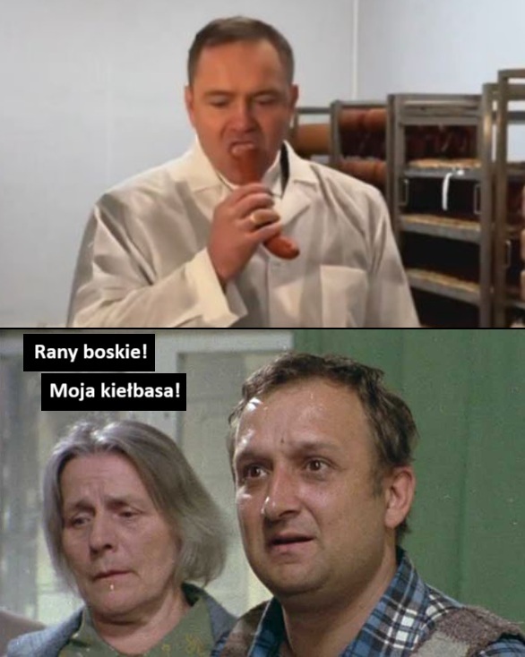 Karol zjadł kiełbasę i poleciało. Sieć pęka ze śmiechu i produkuje memy