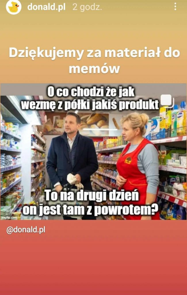 Zafascynowany Rafał Trzaskowski poszedł do sklepu. Wybrał tylko określone produkty. Sieć zalały memy